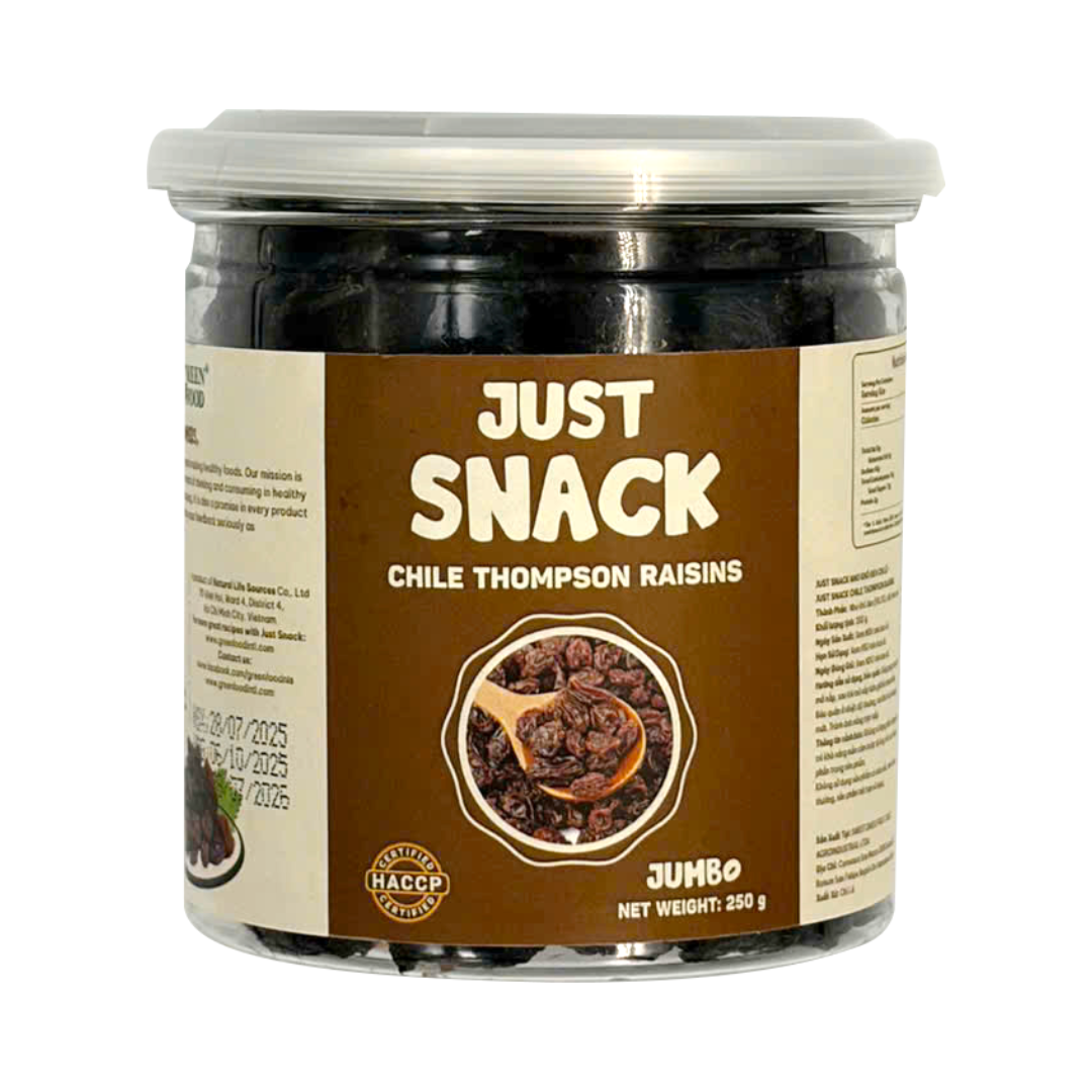Nho đen khô medium Just Snack 250g